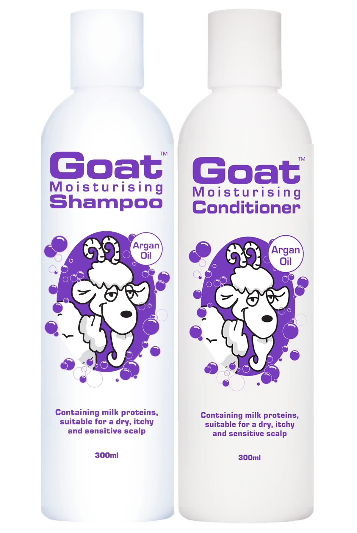 Goat Soap Moisturizing Shampoo & Conditioner Value Pack - Sulfate, Paraben, and Petrochemical Free - Shampoo and Conditioner Set - Coconut Oil