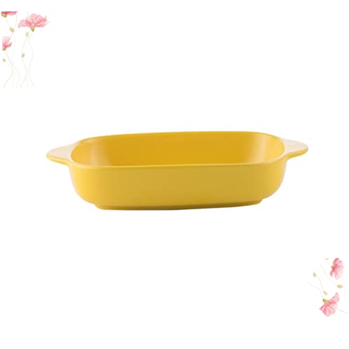Luxshiny Nonstick Bakeware Ceramic Griddle Ceramic Loaf Pan Ceramic Bakeware Brownie Pan Baking Loaf Pan Spaghetti Deep Baking Dish Oven Kitchen Supplies Bread Baking Tray Cake Baking Tray