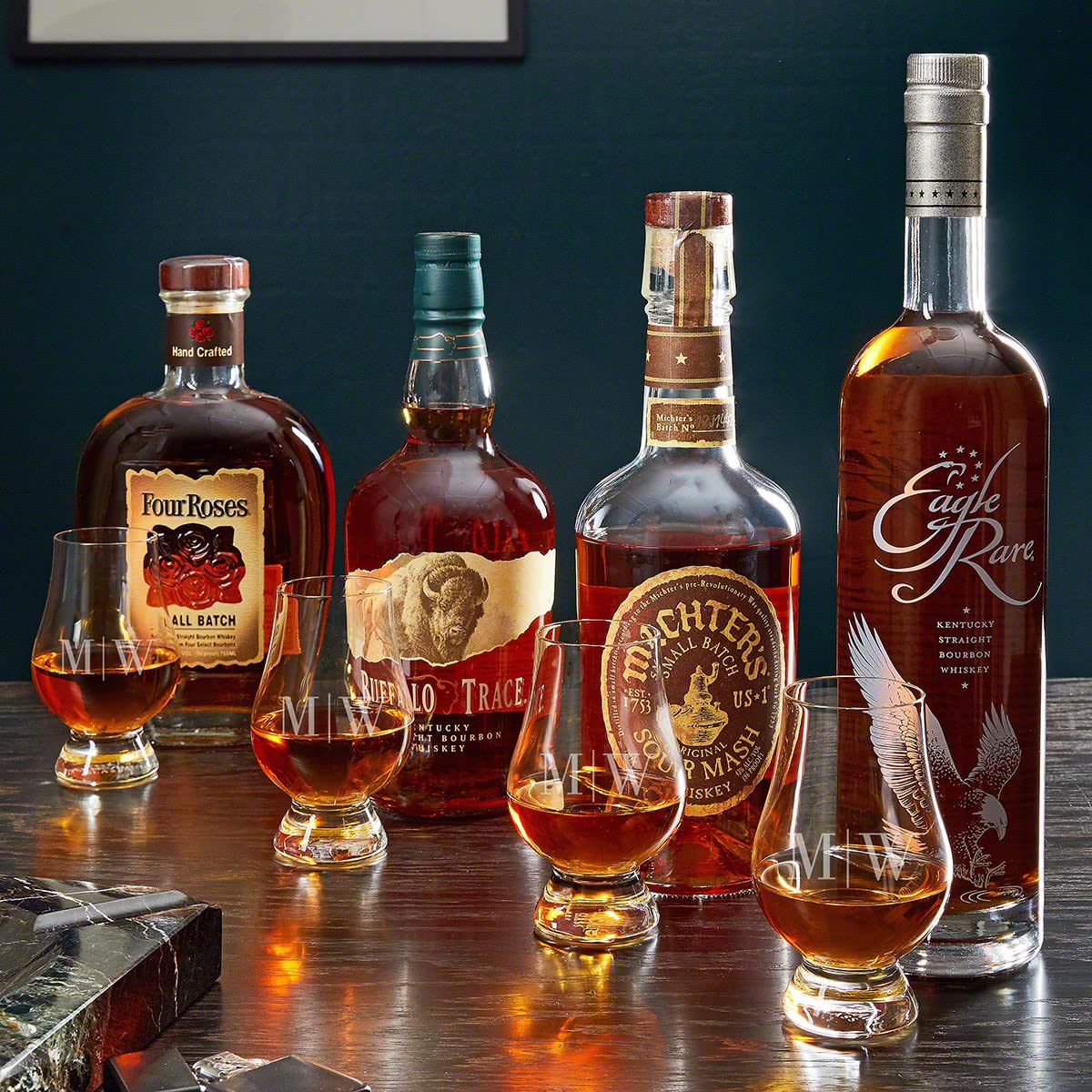 HomeWetBar Personalized Glencairn Whiskey Glass Engraved Whisky Glass