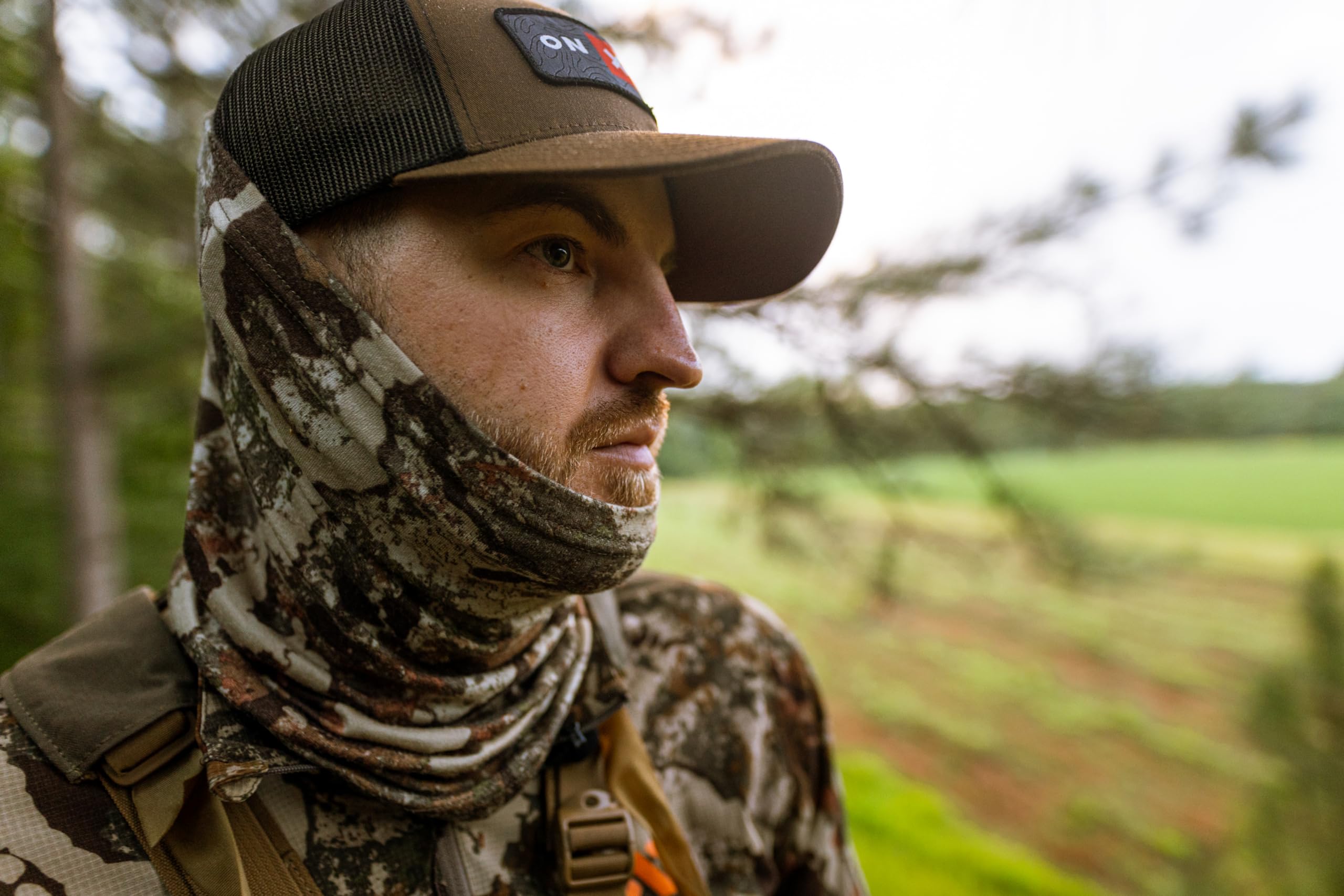 First Lite Aerowool Merino Wool Neck Gaiter - Ultralight Camo Hunting Face Mask - First Lite Specter - One Size