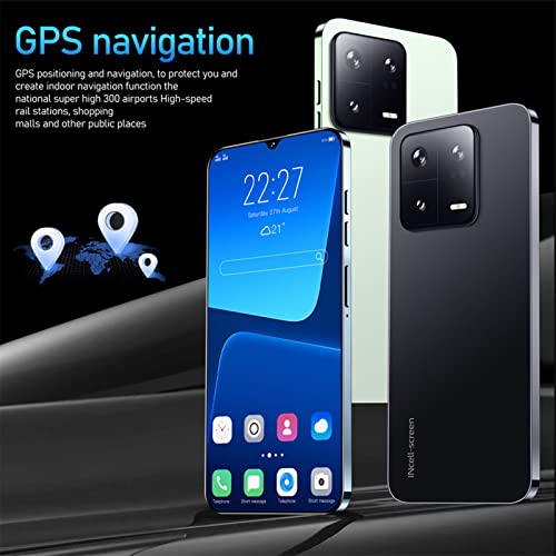 fannay 3G Mobile Phone, US Plug 100V to 240V 24MP Rear and 8MP Front Camera 6.3 Inch Ultra HD Screen Smartphone for Watching Video (Blue)