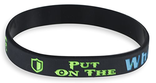 Forge Put on the Whole Armor of God Ephesians 6:13-17 Silicone Bracelet Wristbands (10 Bracelets)