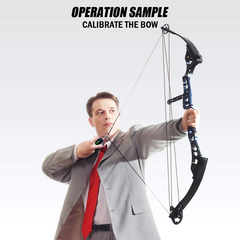 FIRSTINFO H5501 Archery Bow Scale for Peak Draw Weight-20 to 90 lbs. Heavy-Duty and Accurate, Made in Taiwan.