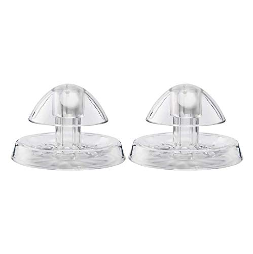 KVSERT 2 Pcs Snail Trap for Fish Tank Aquarium Plastic Clear Snail Trap Planarian Leech Catcher 6cm