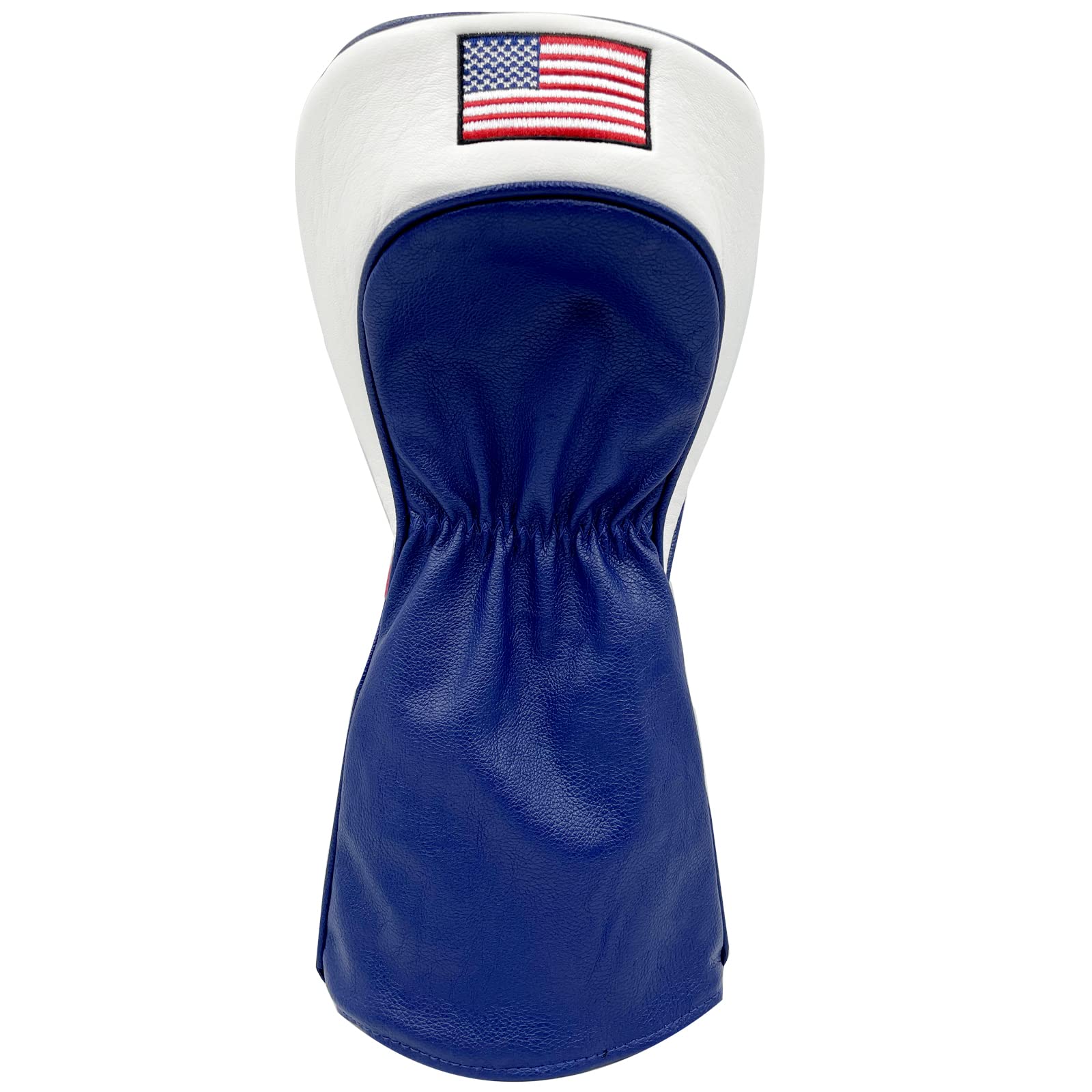 Gbourly Golf Club USA Stars and Stripes Flag Patriotic Driver Cover PU Leather Headcover
