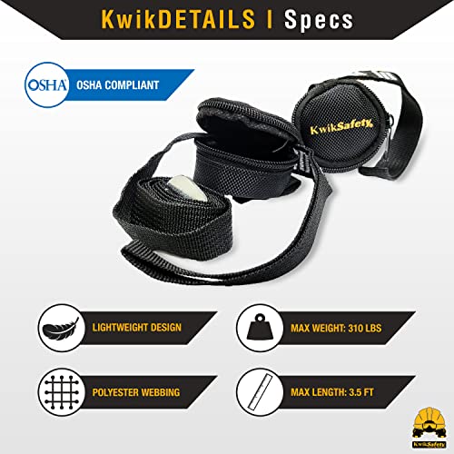 KwikSafety - Charlotte, NC - Marmoset Trauma Straps [1 Pair] Fall Protection OSHA Comfort Suspension Safety Device & Arrest System Attachment for Body/Legs Relief Compact, Lightweight & Quick Connect