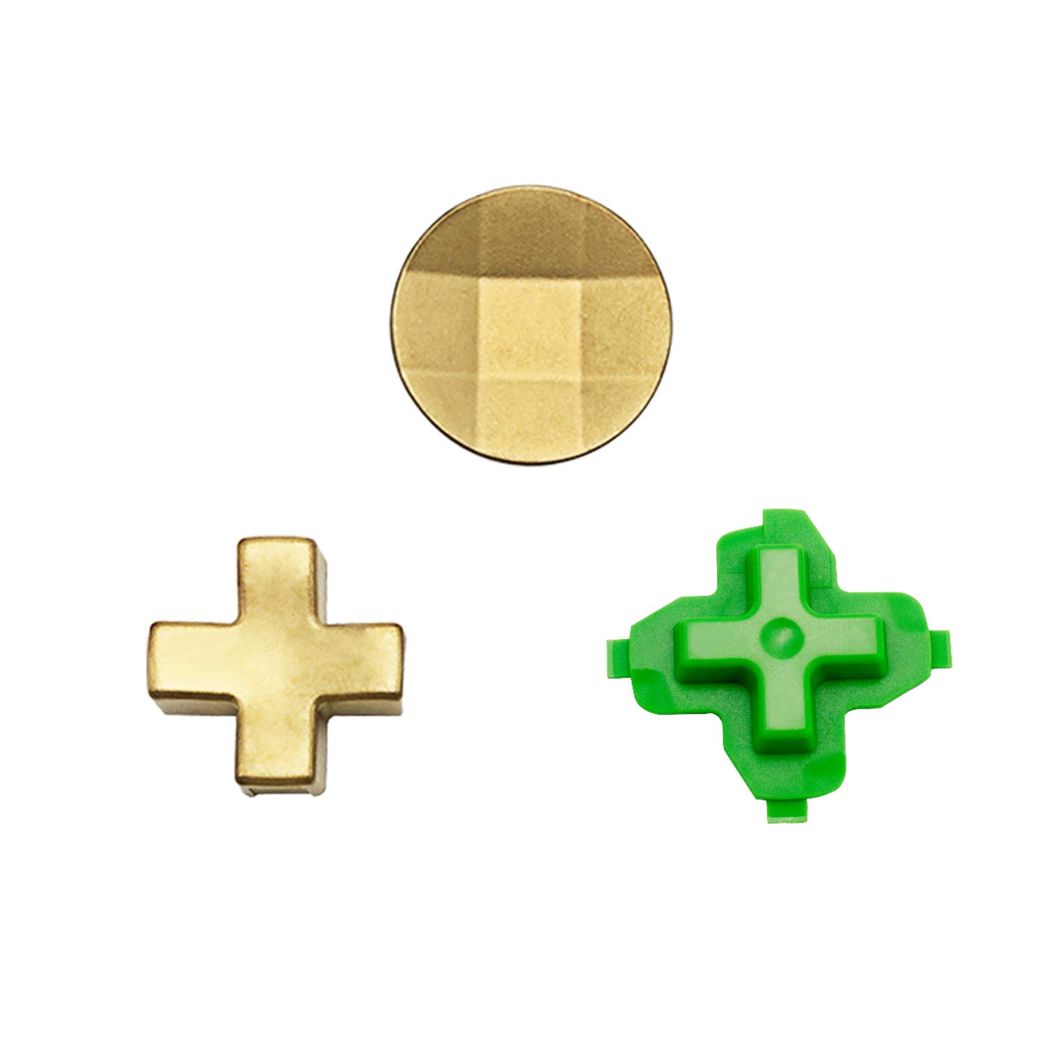 Elite Series 2 Accessories Kit, 2 Pcs Interchangeable Metal D-Pads with 1 Adjustment Tool, Perfect for Xbox One Elite Series 2 Controller (Gold)
