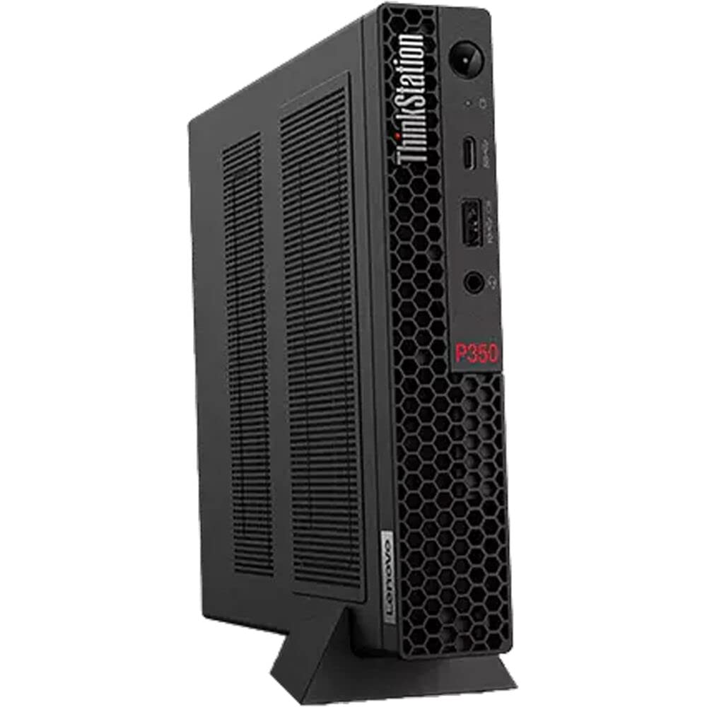 Lenovo ThinkStation P350 Tiny Home & Business Mini Desktop (Intel i7-11700 8-Core, 32GB RAM, 2x512GB PCIe SSD (1TB), Intel UHD 750, WiFi, Bluetooth, HDMI, USB 3.2, Win 11 Pro) with Hub