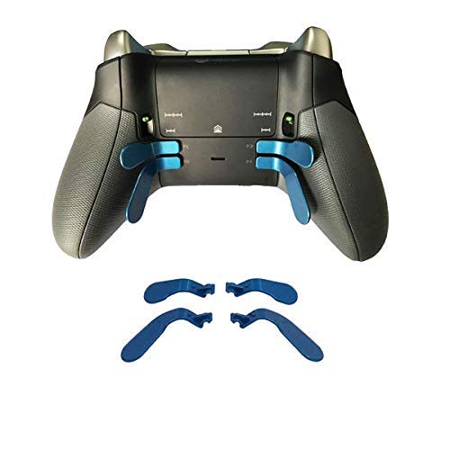 E-MODS GAMING 12 in 1 - Metal Mod 6 Swap Thumbsticks Joysticks, 4 Paddles & 2 Dpads with Open Tool for Xbox One Elite Controller -Model 1698(Blue)
