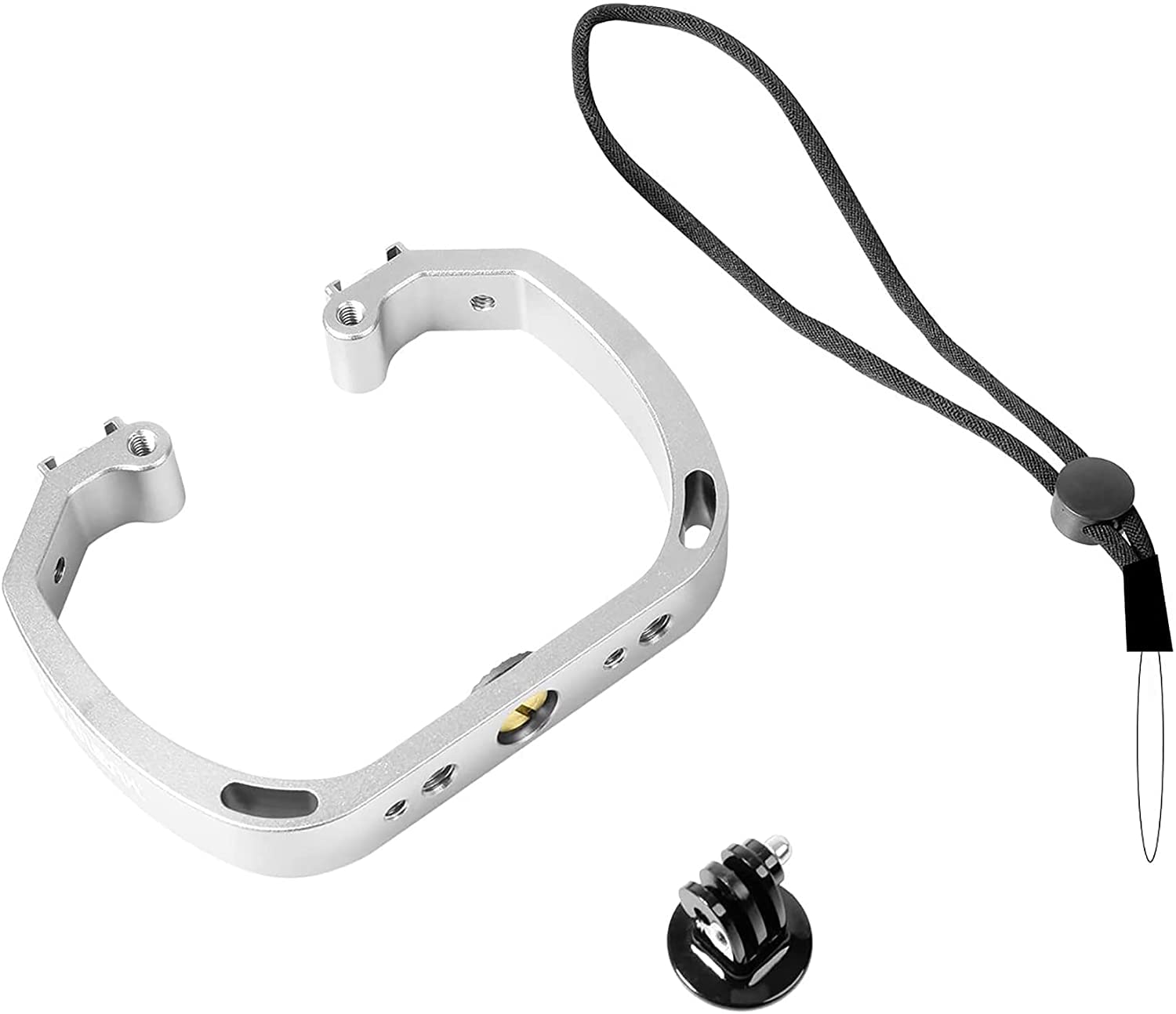 Goshoot Aluminum Alloy Underwater Diving Rig, Video Cage Diving Light Arm Tray System Stabilizer Compatible with go pro HERO3, HERO3+, HERO4, HERO5, HERO6 Action Camera Photography Accessory