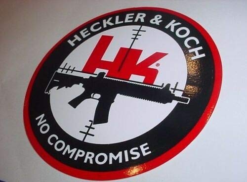 Montree Shop Heckler & KOCH Firearms NO Compromise 4" Decal Sticker HK Pistol Gun Rifle