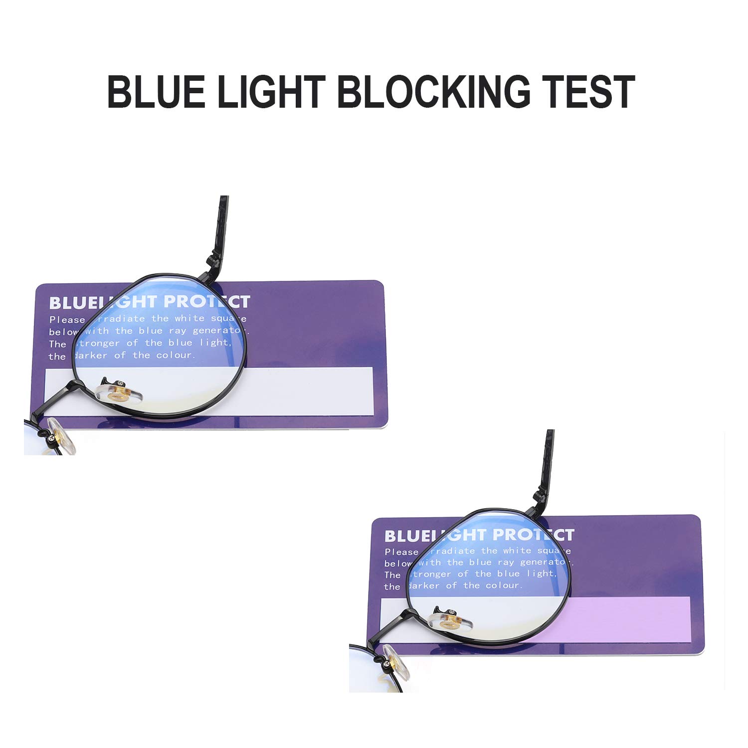 ELIVWR Blue Light Blocking Glasses for Men and Women, Anti-Glare UV Filter Lightweight Computer Gaming Eyewear (Black Frame)