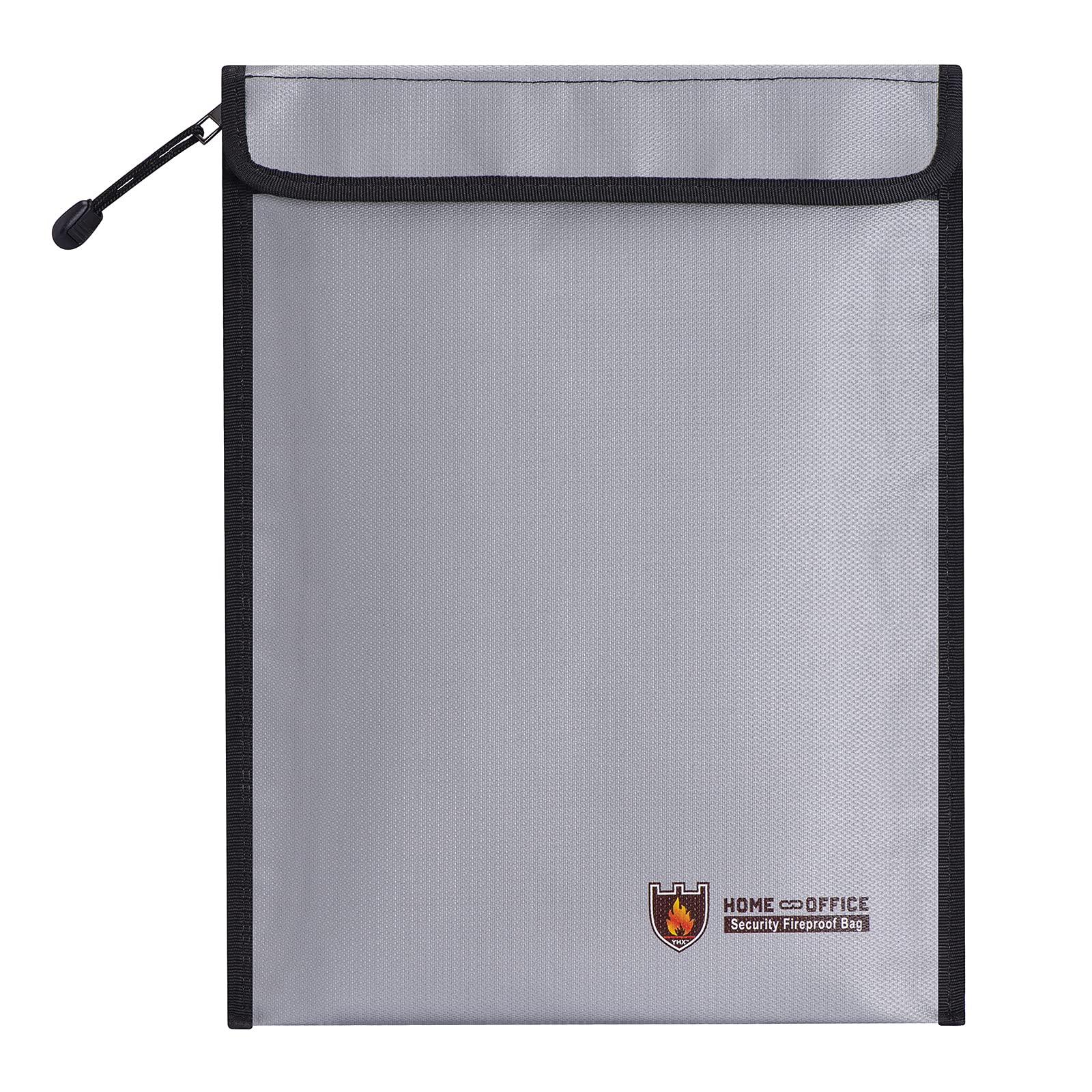 Fireproof Document Bag (2000℉),10.6”x 6.9” Waterproof and Fireproof Money Bag with Zipper,Fireproof Safe Storage Pouch for Passport,Cash,Jewelry,Legal Documents and Valuables