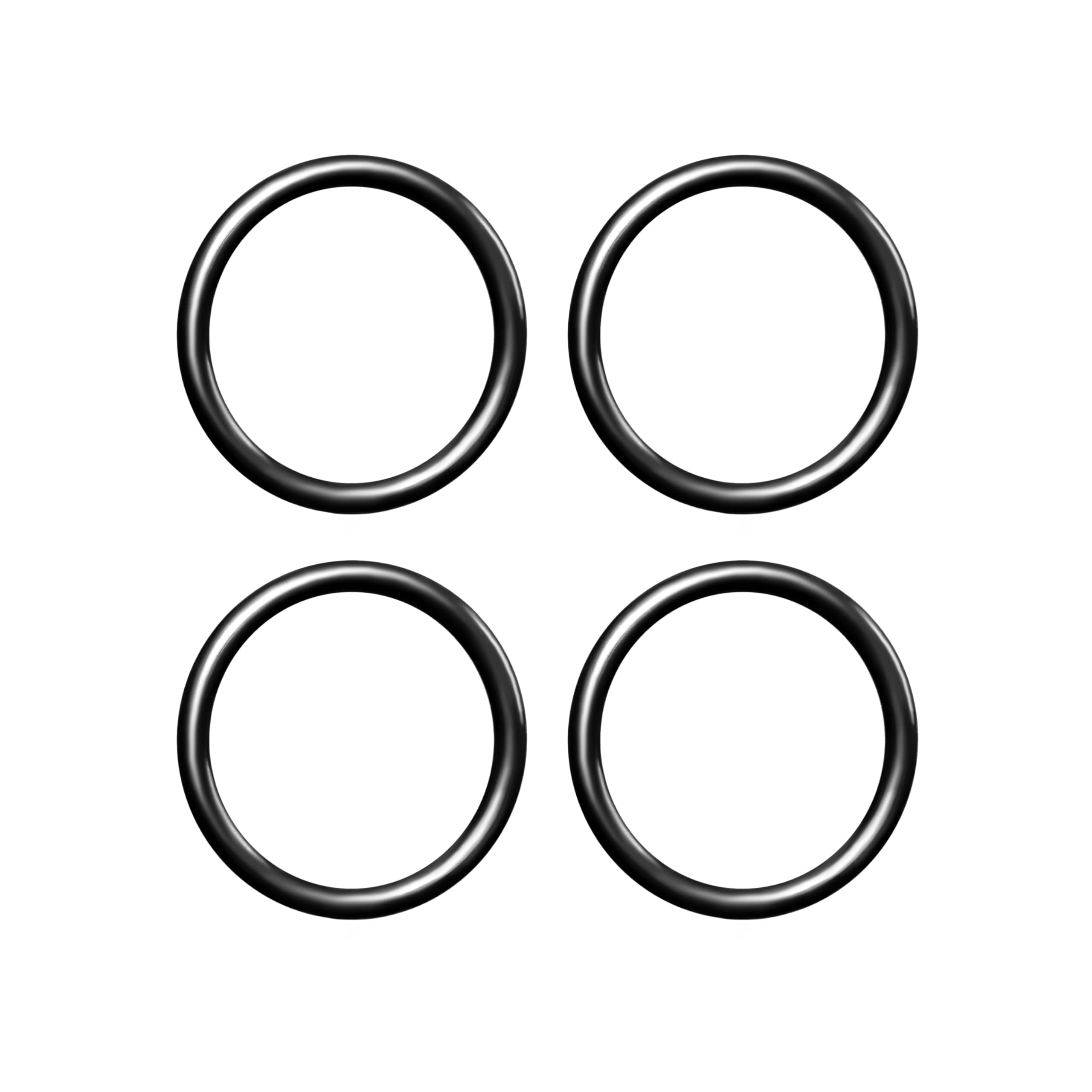 STEADYKLEEN - Sink Drain O Ring (4), Plunger Rubber Gasket for 3 Compartment Sink Style Drain, Replacement O Rings, Complements Twist Waste Valve Drain Stopper for 3-Tier Sink Drain - 4 Total