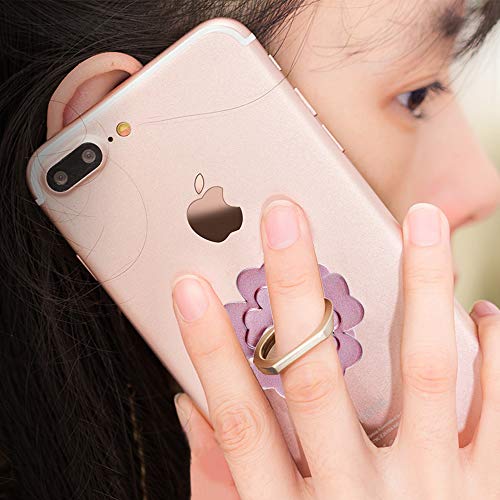 SENHAI Cell Phone Ring Stand Holder, 5 Pack 360° Rotation Metal Universal Finger Ring Grip Stand Holder Compatible with iPhone Xs Max XR X 8 7 6 6s Plus Ipad Samsung Tablet Smartphones - 5 Colors