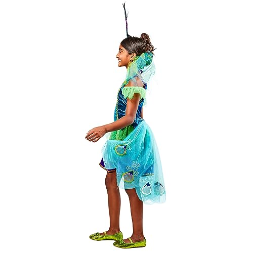 Rubies Girl's Peacock Costume Dress, Medium