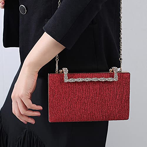 Evening Bag Clutch Purses for Women, Women's Evening Handbags Wedding Bag (black)