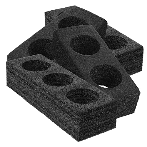 Healeved 4 Pcs Cup Holder Black Serving Tray Black Trays Drink Holder for Couch Milk Tea Holders Beverage Carrier Beverage Packaging Carrier Coffee Cup Carrier Tray Drink Cup Carrier Tray