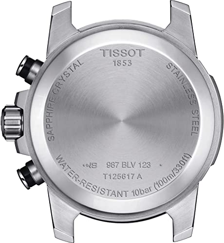 Tissot mens Supersport Stainless Steel Casual Watch Brown T1256171603100