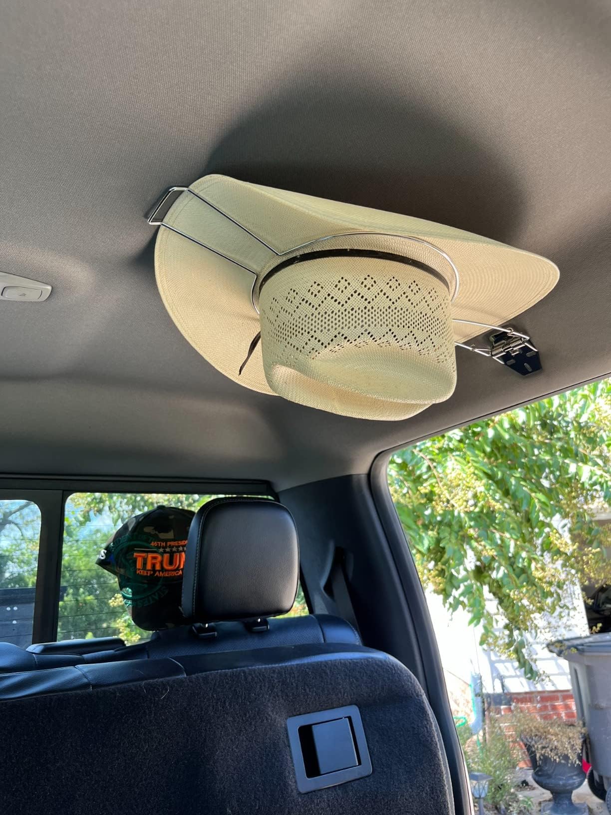 GEEDAR 2 Packs Cowboy Hat Rack for Trunk, Cowboy Hat Holder for Car, Saver Hat Clip for Western Hats Sliver