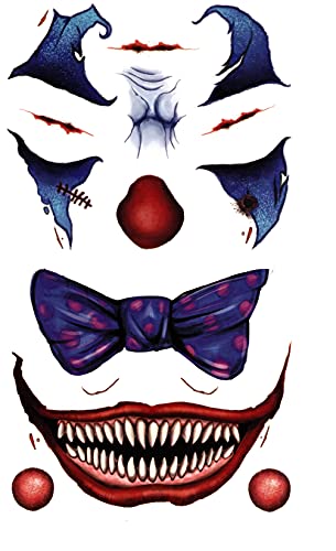 Halloween Realistic Temporary Costume Make Up Face Metallic Tattoo Kit Men or Women - (Mermaid) - 2 Kits