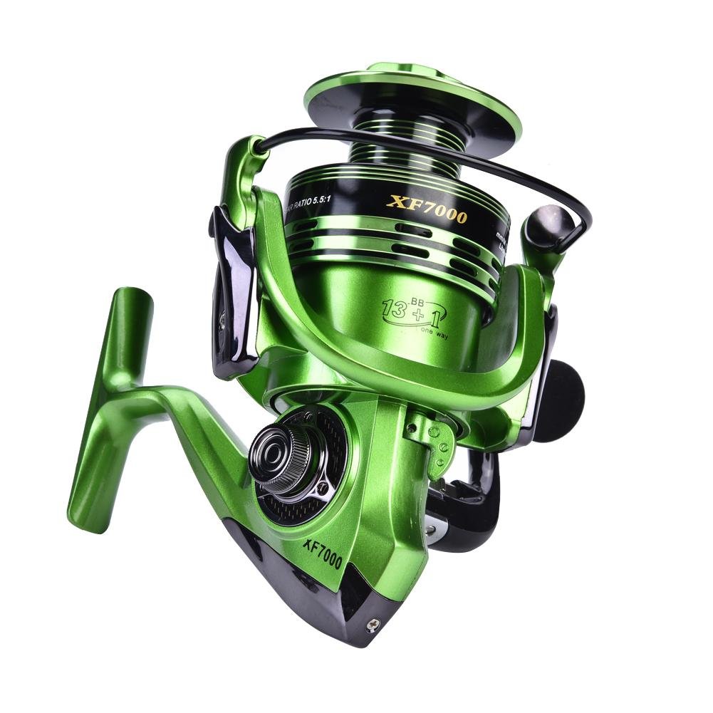 Fishing Reel, Salt Freshwater Metal Heavy Duty Lightweight Casting Spinning Fishing Reel Tackle Accessory(#3)