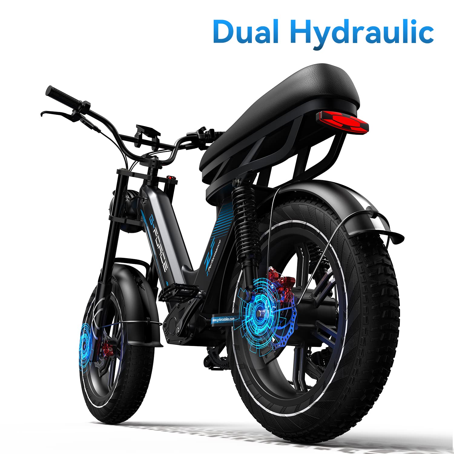 GForce G-Force Moped-Style Electric Bike 48V 13.5A Black