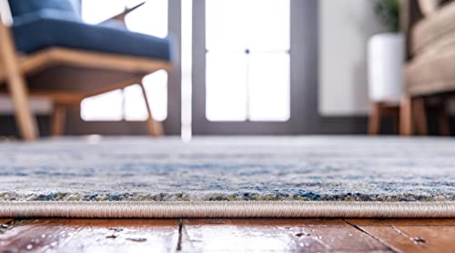 Rugs.com Gossamer Collection Rug β 5 Ft Round Navy Blue Medium Rug Perfect for Kitchens, Dining Rooms