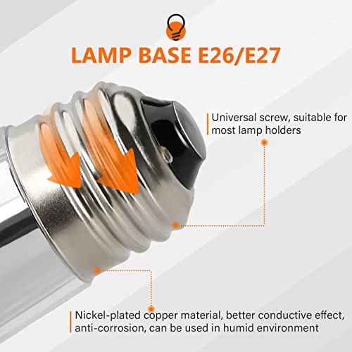 Simple Deluxe Reptile UV Bulb 50W, UVA & UVB Full Spectrum Sun Lamp with 4 Replacement Mini Bulbs, for Lizard/ Reptiles/ Snacks/ Tortoise, Amphibian Pets