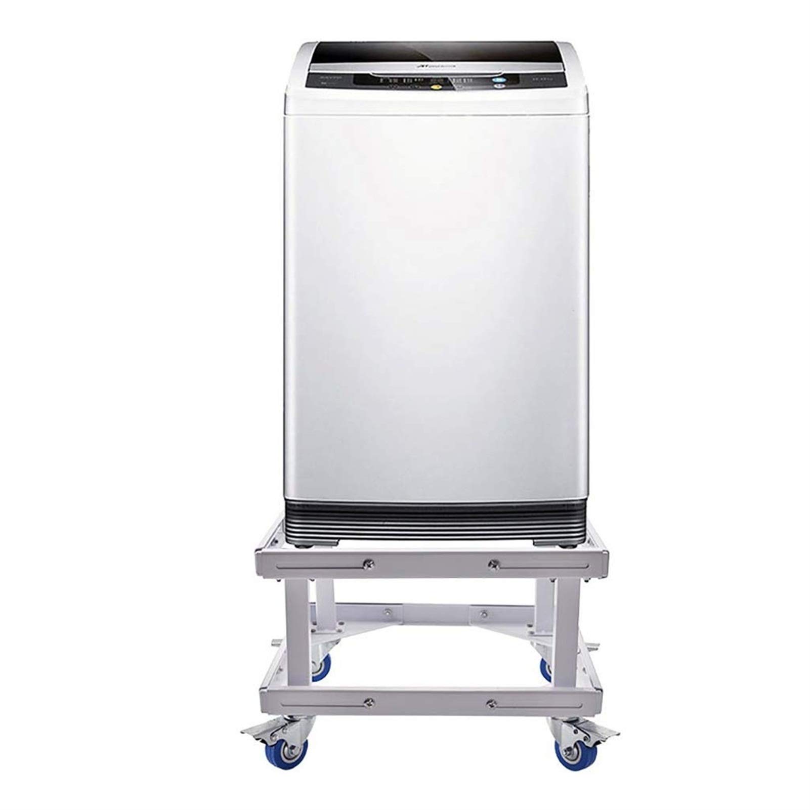 HIZLJJ Washing Machine Double Layer Pedestal with 4 Locking Wheels and Storage Shelf Dryer Mini Refrigerator Cabinet Stand for Utility Room Home Furniture (Size : 17 cm)