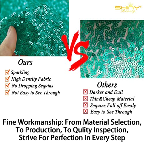 Sequin Curtain 2FTx8FT Green Sequin Curtain Sequin Backdrop Curtains Sequin Shower Curtain Panel Fabric Wedding Backdrop Photo Booth Backdrop (2FTx8FT, Green)