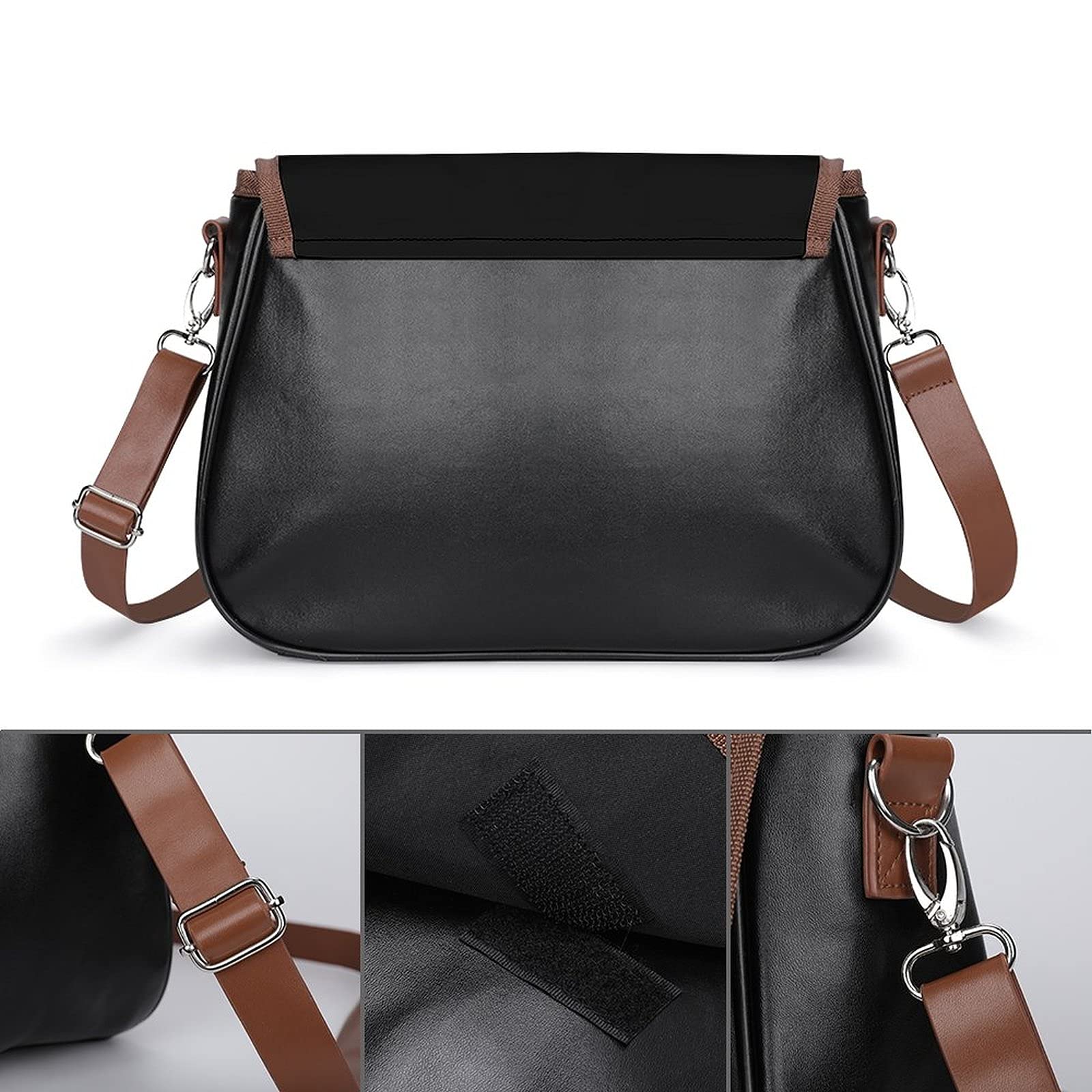 FunnyStar Peace Sign Women's PU Leather Purses Soft Crossbody Bag Shoulder Handbags