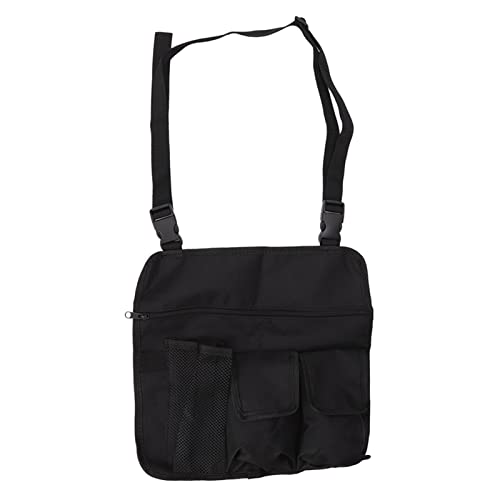 Mothinessto Chair Side Pocket Organizer, Camping Chair Hanging Bag Adjustable Portable Waterproof Keep Tidy for Camping Chairs(Black)