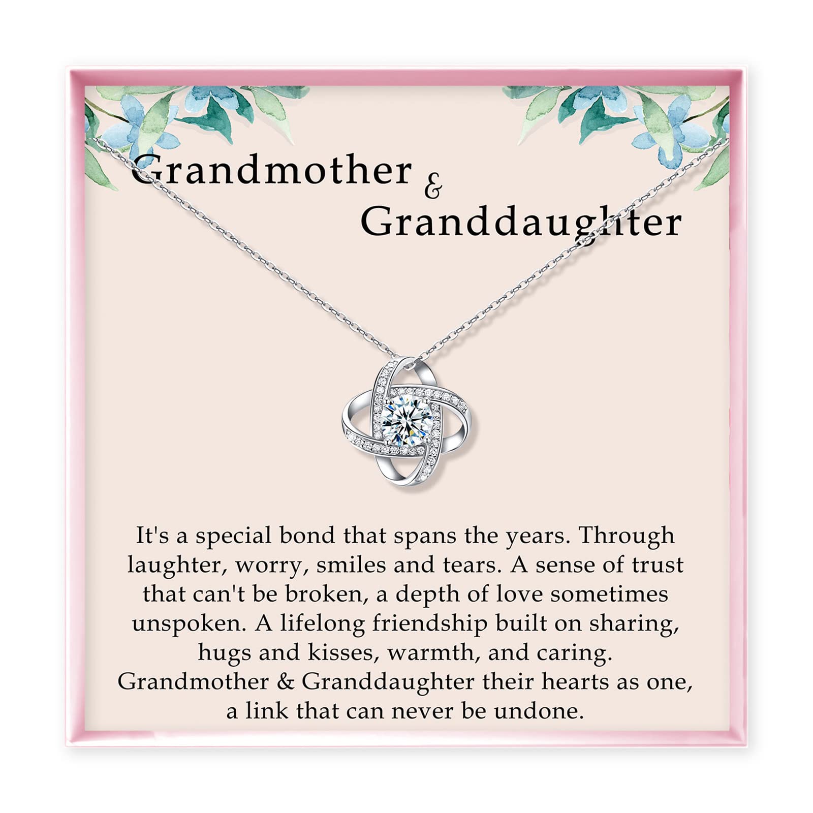Grandma Granddaughter Necklace, Gifts for Grandma