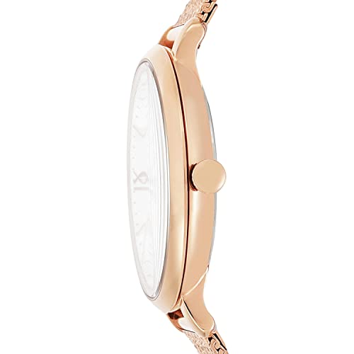 Fossil Women's Jacqueline Quartz Stainless Steel Mesh Three-Hand Watch, Color: Rose Gold (Model: ES4352)