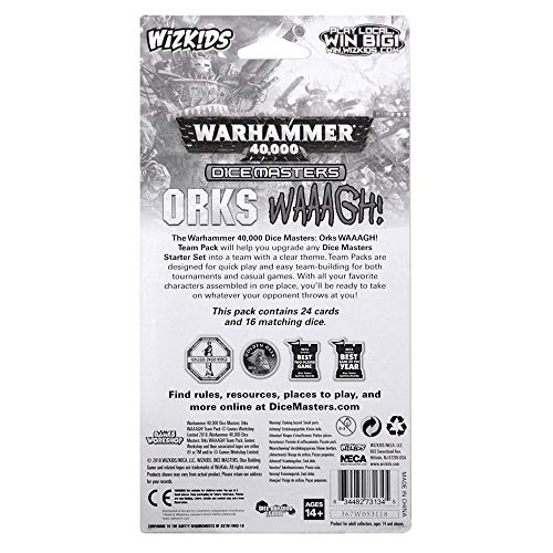 WizKids Warhammer 40, 000 Dice Masters: Orks - Waaagh! Team Pack Toy