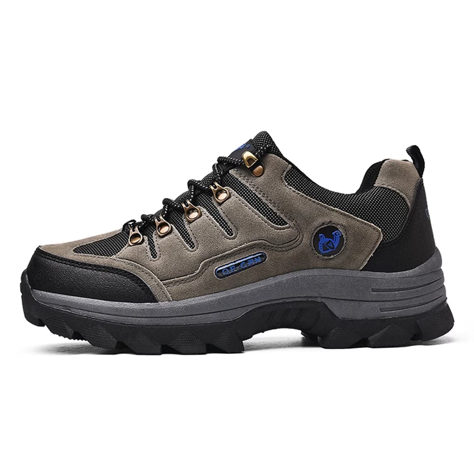 HARMOX Women's Men's Hiking Boot Non Slip Hiking Shoes Women Waterproof Lightweight Comfortable Black