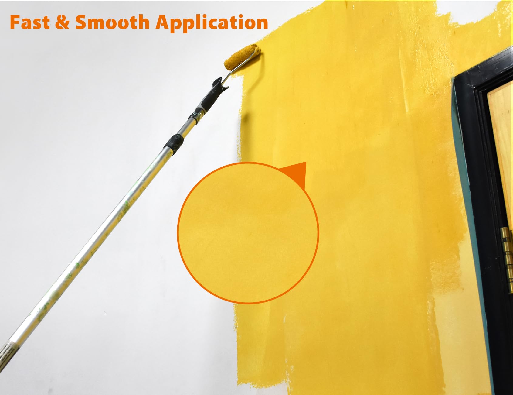 ROLLINGDOG 4 Inch Paint Roller - Mini Rollers Painting Include 4" Microfiber Jumbo Mini Paint Roller 3/8β Nap,Paint Tray with Disposable Liners (Pack of 3) and Paint Roller Frame