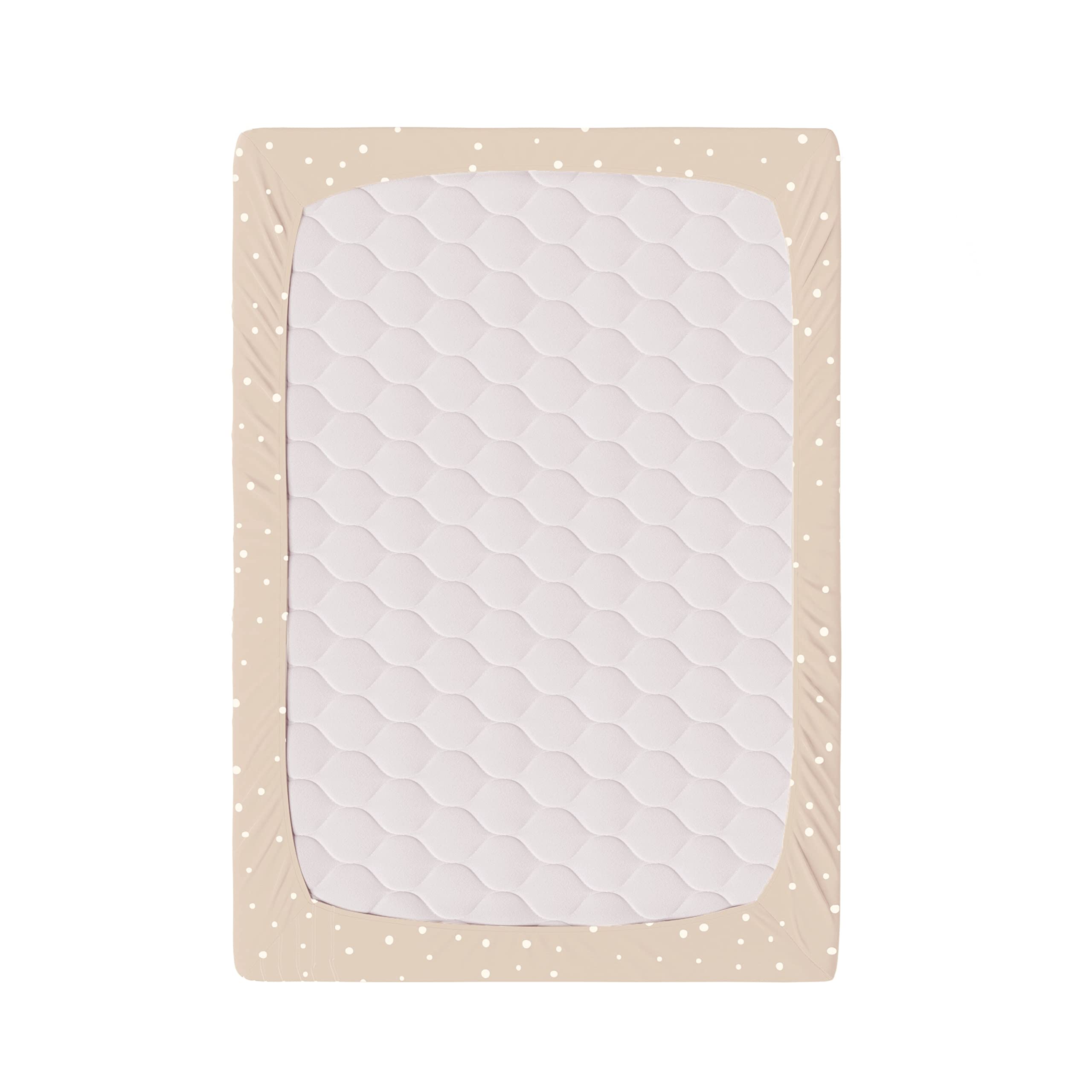 Makemake Organics Organic Playard Sheet GOTS Certified Organic Cotton Pack and Play Playpen Pack n Play Fitted Sheets Mini Crib Portable Breathable (26"X39", Astronaut)