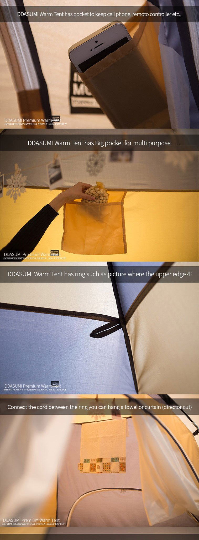 DDASUMI Warm Tent for Single Bed 2015 (Pink)