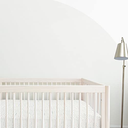 Makemake Organics Organic Playard Sheet GOTS Certified Organic Cotton Pack and Play Playpen Pack n Play Fitted Sheets Mini Crib Portable Breathable (26"X39", Pebble Pop)