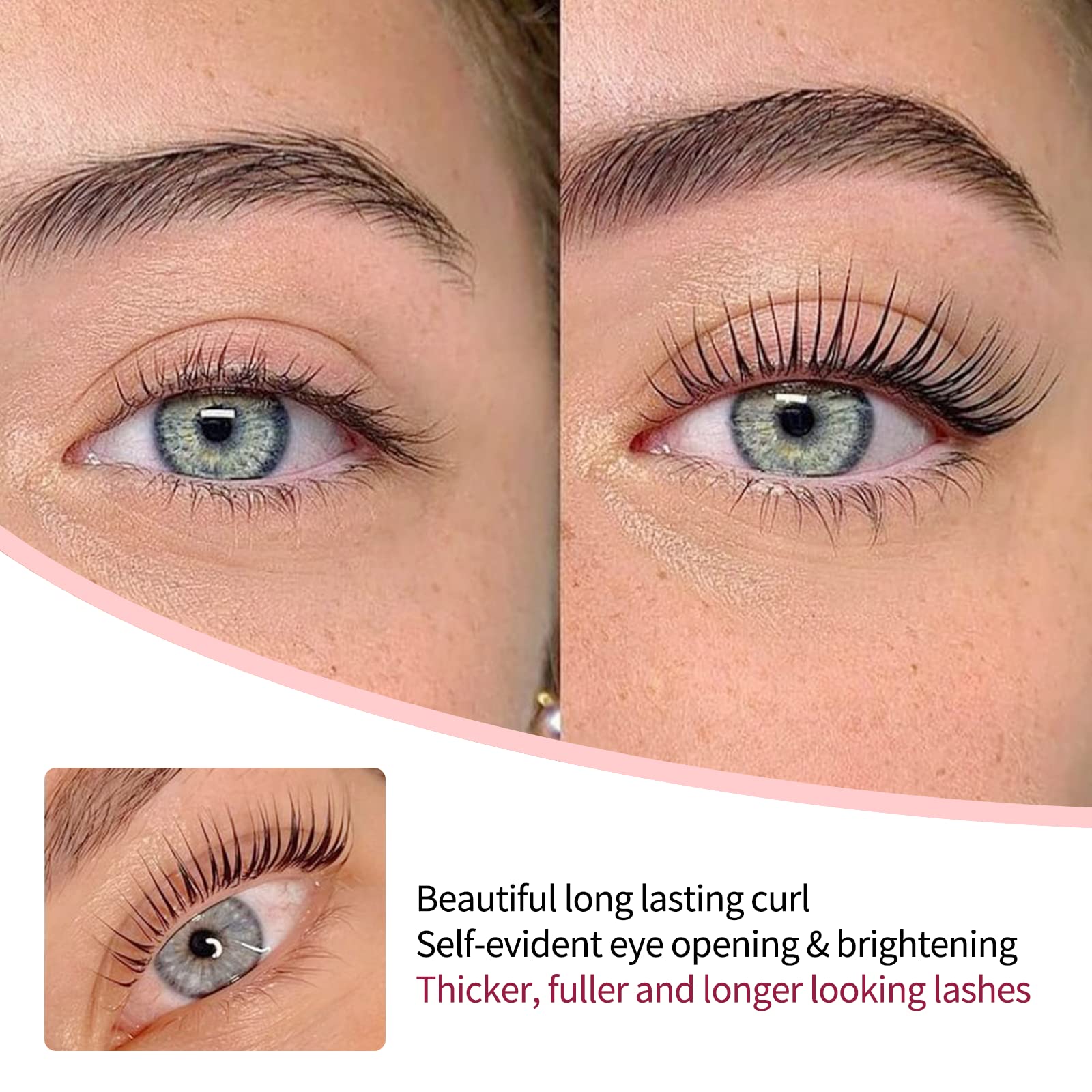 Lash Lift Kit, ICONSIGN Eyelash Perm Kit Professional Salon Result Create Curling Eyelashes Look Lasts 8 Weeks, Suitable for Salon & Home Use