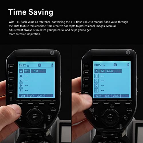 Godox XProII-S Wireless Flash Trigger for Sony Camera, Xpro-S Upgrade Version, 1/8000s HSS TTL Convert-Manual TCM Function Flash Transmitter Compatible with Sony A7IV A7C A7M4 A7R A7RIII