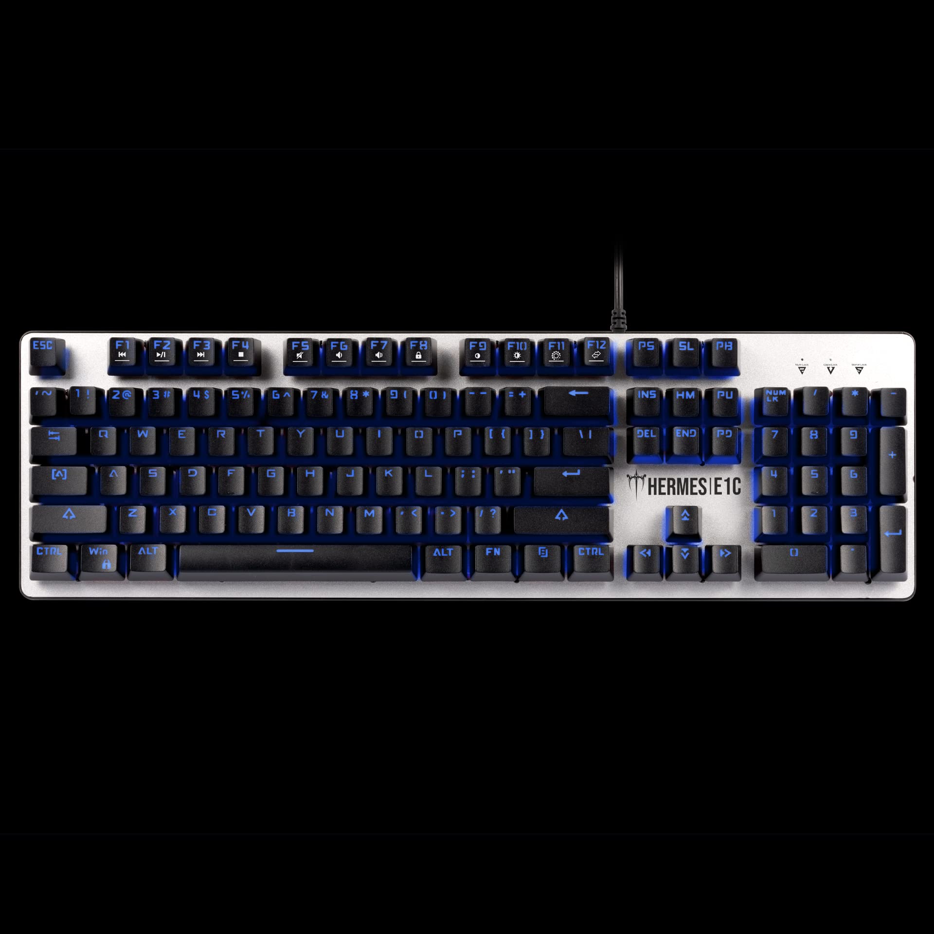 GAMDIAS Hermes E1C Multi-Color Mechanical Keyboard and Mouse Combo with Mouse Mat, Wired RGB Gaming Keyboard, for Gamers
