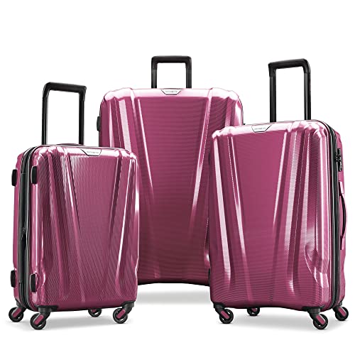 Samsonite SWERV DLX 28-Inch Tall Lightweight Hardside Travel Suitcase with 4 Spinner Wheels, Telescoping Handle, and TSA Lock, Solar Rose