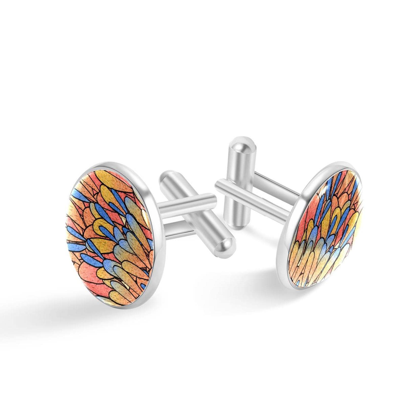 Fairy, Cufflinks and Studs Set for Tuxedo Shirts Business Wedding (Multiple Colors4)