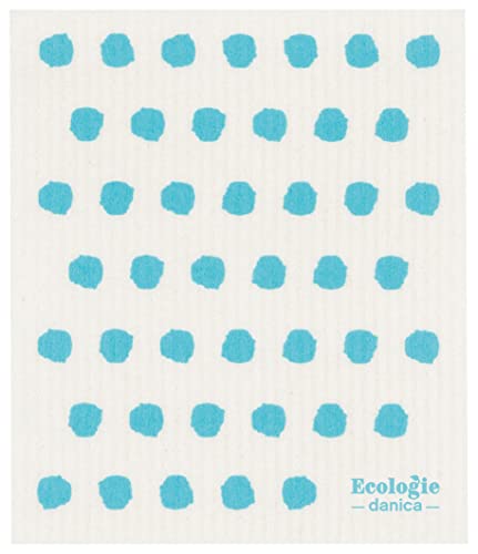 Ecologie Swedish Sponge Reusable Dishcloth, Bali Blue 2 Count