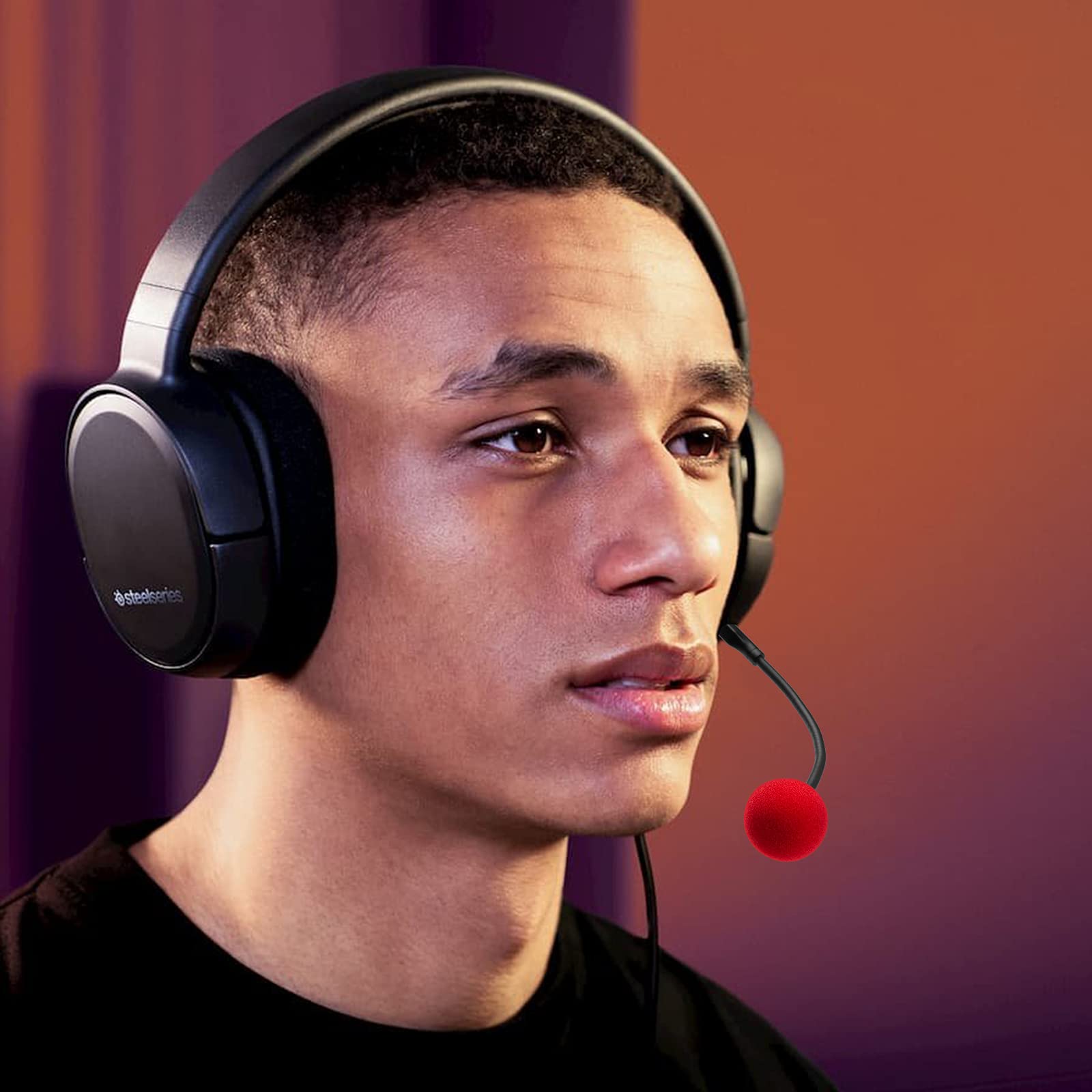 Game Mic Piece Replacement for SteelSeries Arctis 1, Logitech G PRO/G PRO X Detachable Microphone Gaming Headset on PC, PS4, Xbox, Switch, Mobile, Noise Cancelling 3.5mm Black