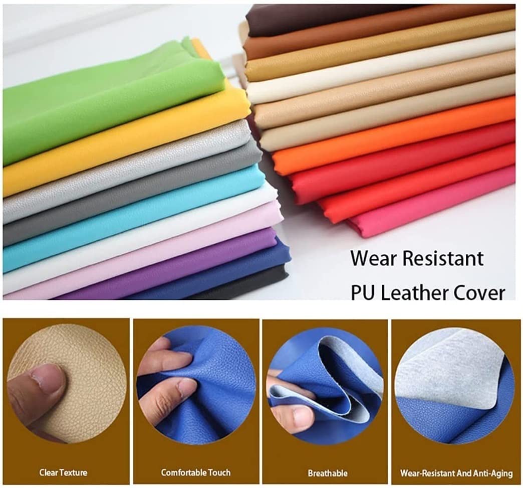 HAiHALA Breathable Leather Cushion - Round Kitchen Dining Chair Seat Cushion Chair Pad - High Stool Chair Cushion - Bar Chair Seat Pad Butt Pillow (Color : White, Size : 45 * 45 * 5cm)