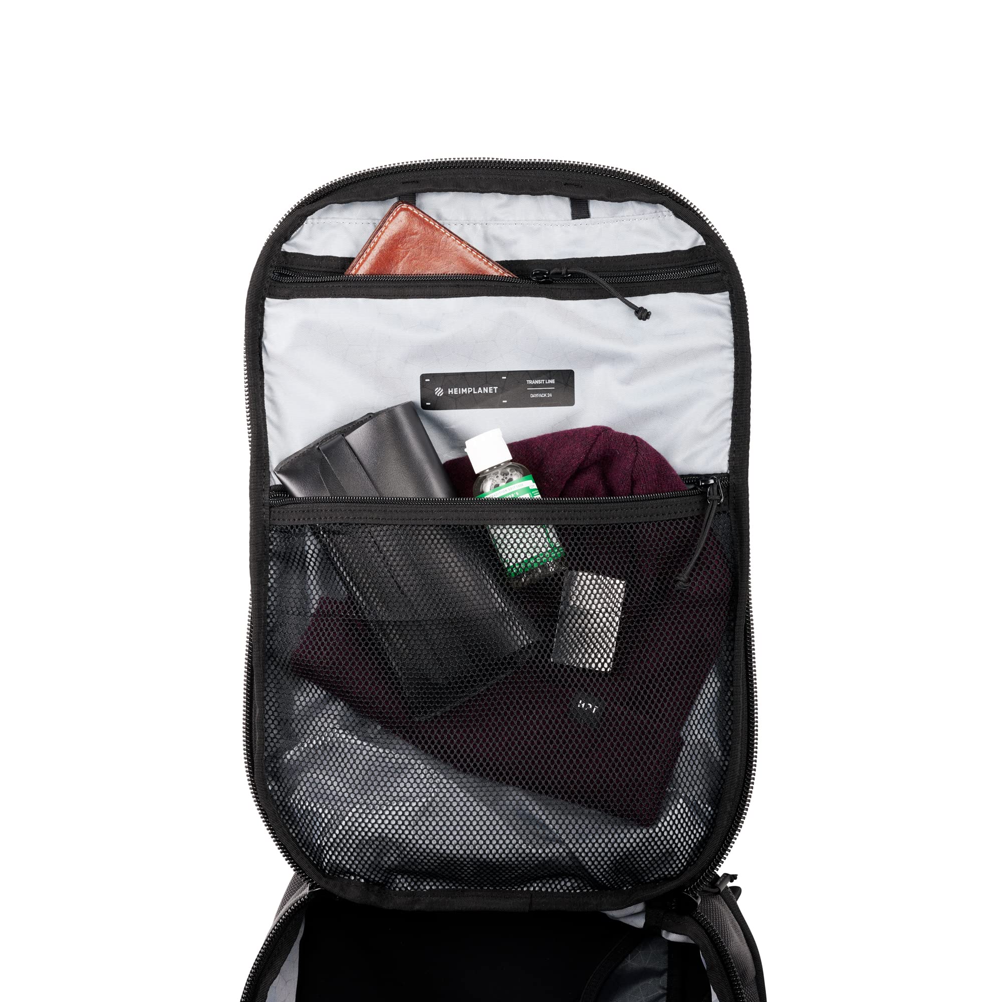 HEIMPLANET Original | Transit Line DAYPACK 24L | Waterproof backpack with laptop compartment and clamshell opening | DYECOSHELL material | Supports 1% for The Planet (Castlerock)